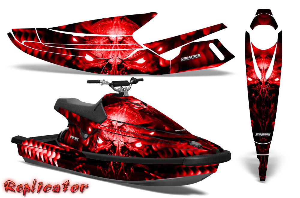 YAMAHA WAVEBLASTER JET SKI GRAPHICS KIT 93-96 CREATORX JETSKI DECALS ...