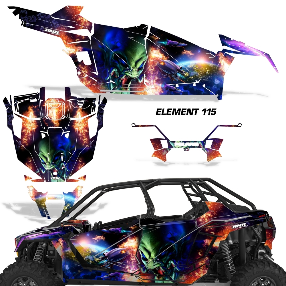 Polaris RZR Pro XP 4 Door 2019-2022 Graphics Kit